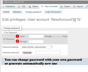 Change Password On Your SQL Database with phpMyAdmin – Marius Hosting
