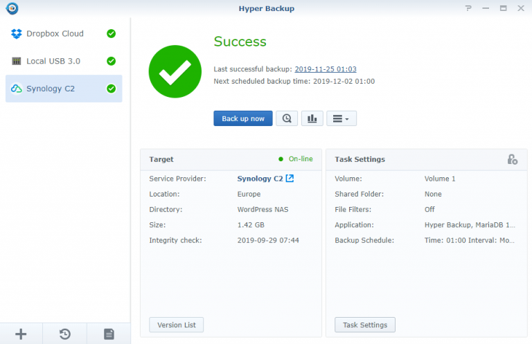How to Backup WordPress Files and Database on Synology NAS – Marius Hosting