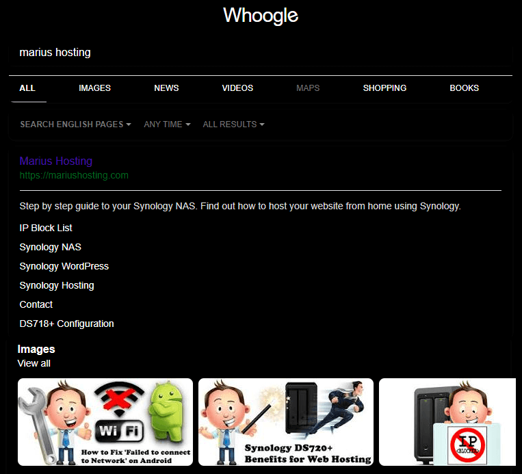 How to Install Whoogle on Your Synology NAS – Marius Hosting