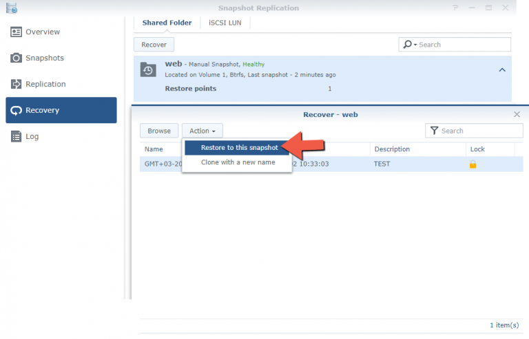 Synology: How to Configure Snapshots Replication – Marius Hosting