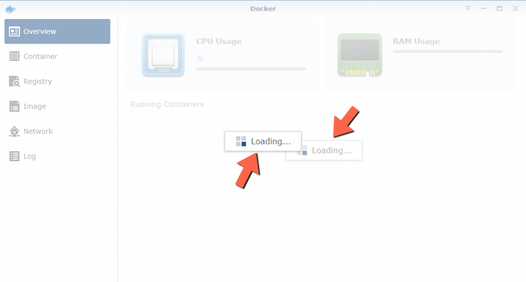 Synology Docker: Two Loading Screens – Marius Hosting