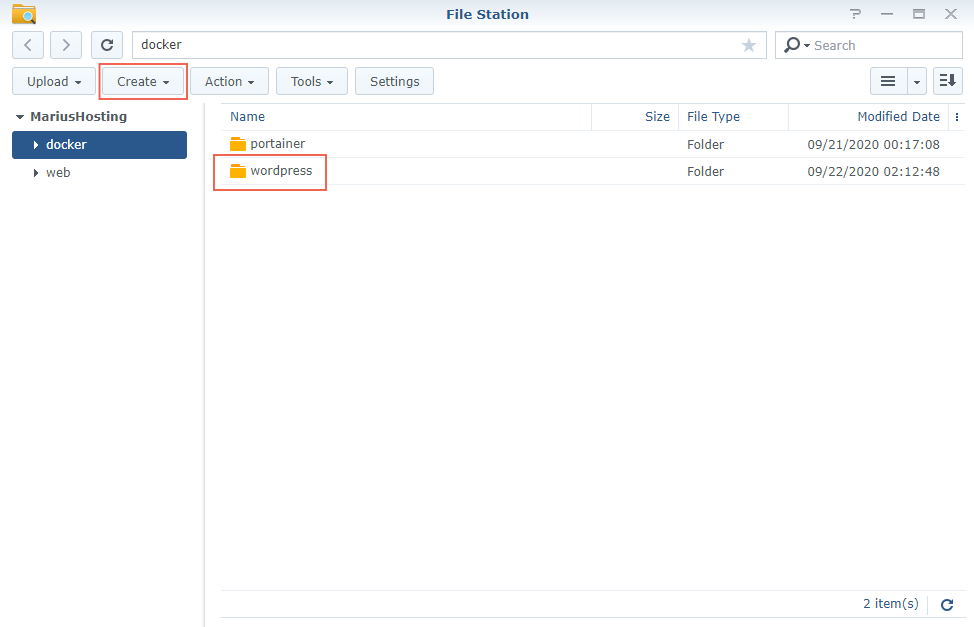 Synology: How to Install WordPress Using Docker – Marius Hosting