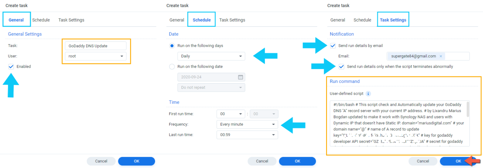 Synology: How to Automatically Update GoDaddy A Record If You Have Dynamic IP – Marius Hosting