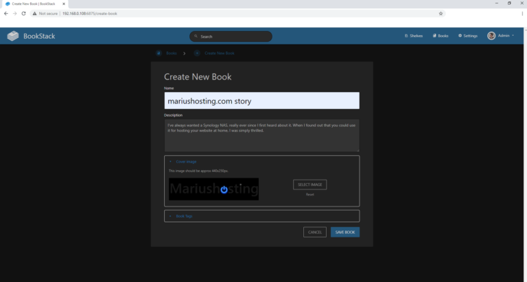 How to Install BookStack on Your Synology NAS – Marius Hosting