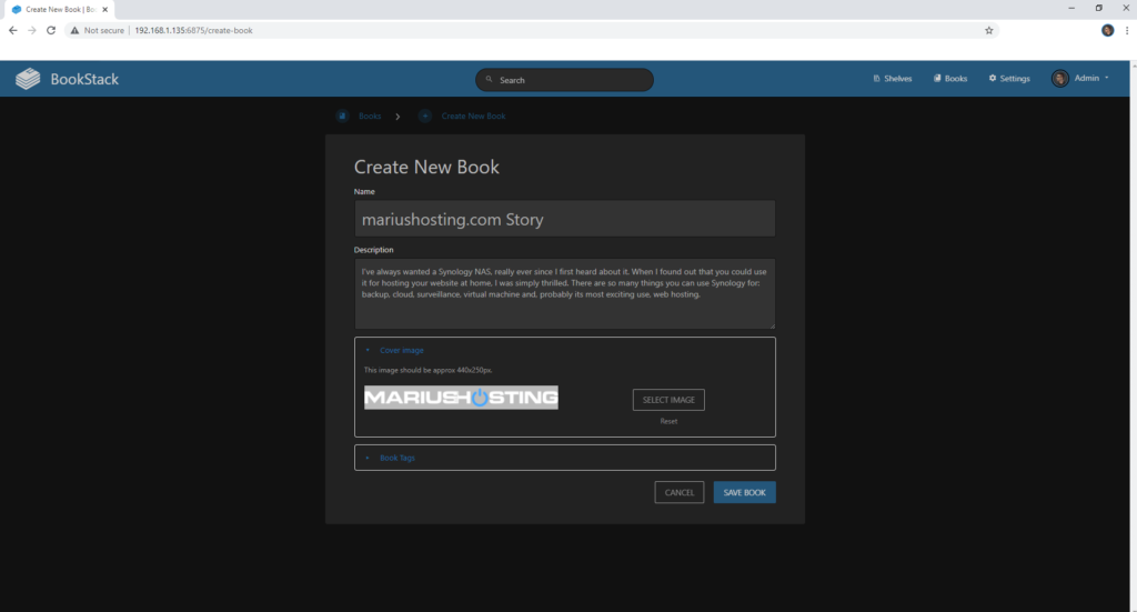 How to Install BookStack on Your Synology NAS – Marius Hosting
