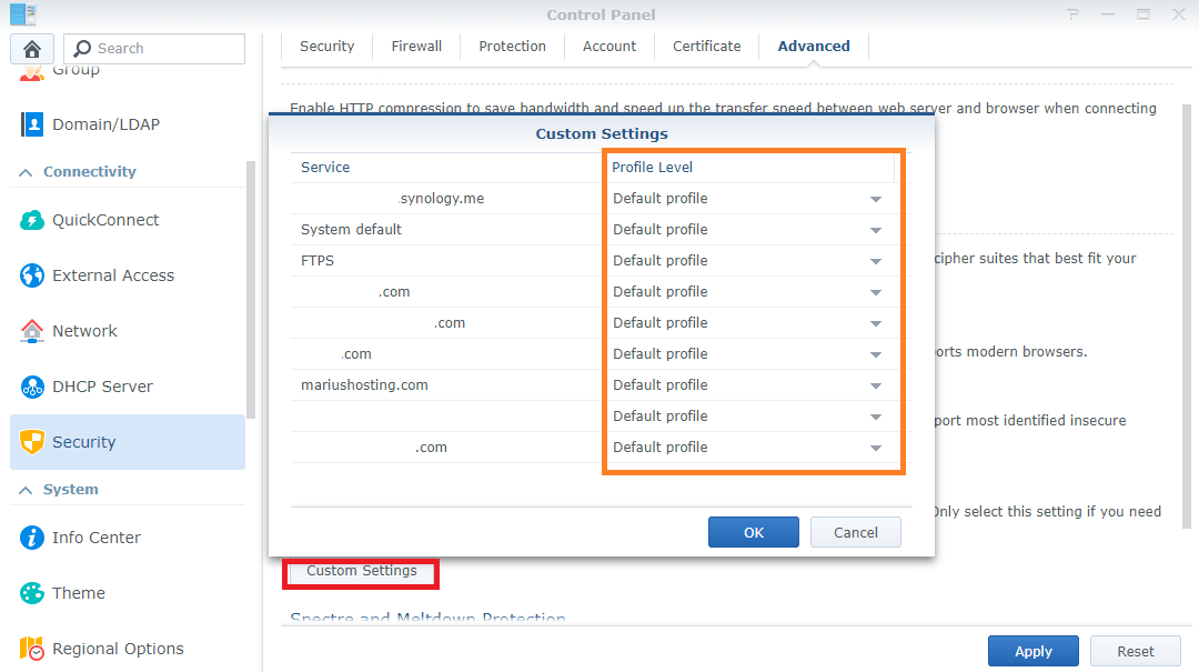 Synology: Which TLS-SSL Profile Should I Choose? – Marius Hosting