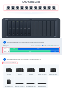 Synology: Online RAID Calculator Tool – Marius Hosting