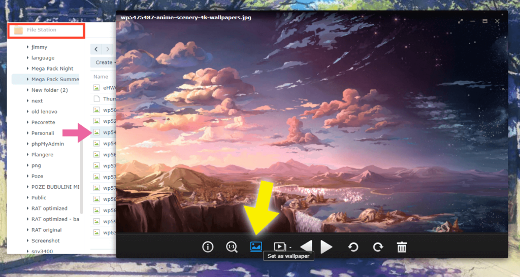 Synology NAS: How to Change the Background on DSM 7 – Marius Hosting