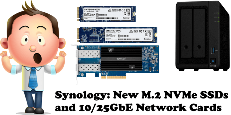 Synology: New M.2 NVMe SSDs and 10/25GbE Network Cards – Marius Hosting