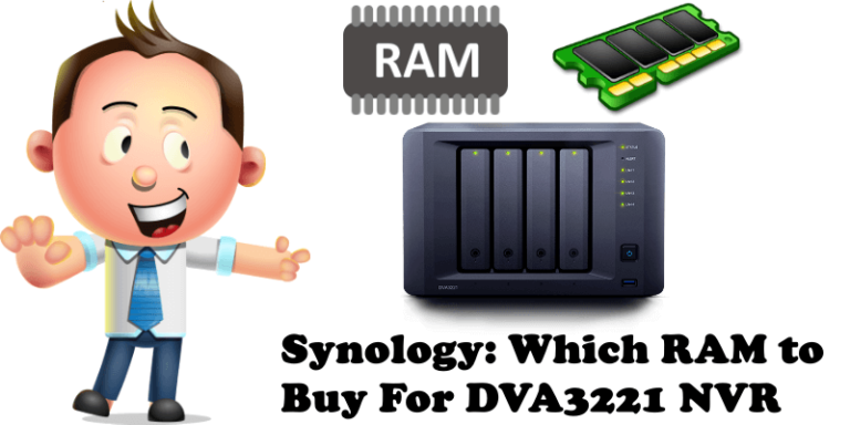 Synology: Which RAM to Buy For DVA3221 NVR – Marius Hosting