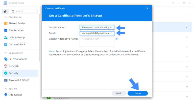 Synology: HTTPS-SSL to Your Docker Containers Without Port at The End – Marius Hosting