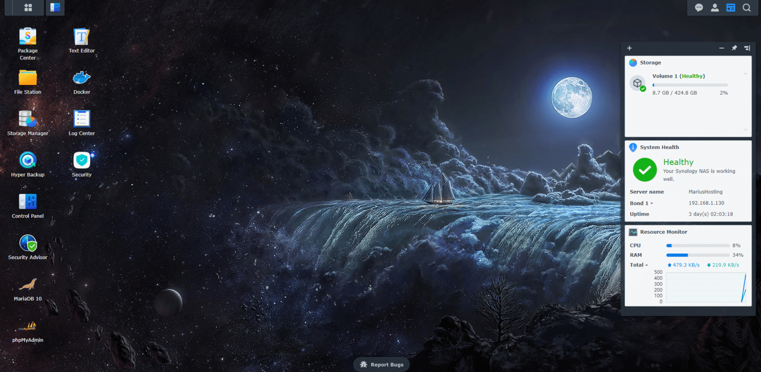 Synology: Magic Wallpapers For DSM 7 – Marius Hosting