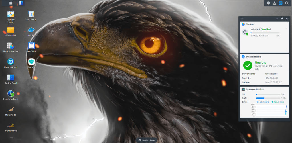 Synology: Magic Wallpapers For DSM 7 – Marius Hosting