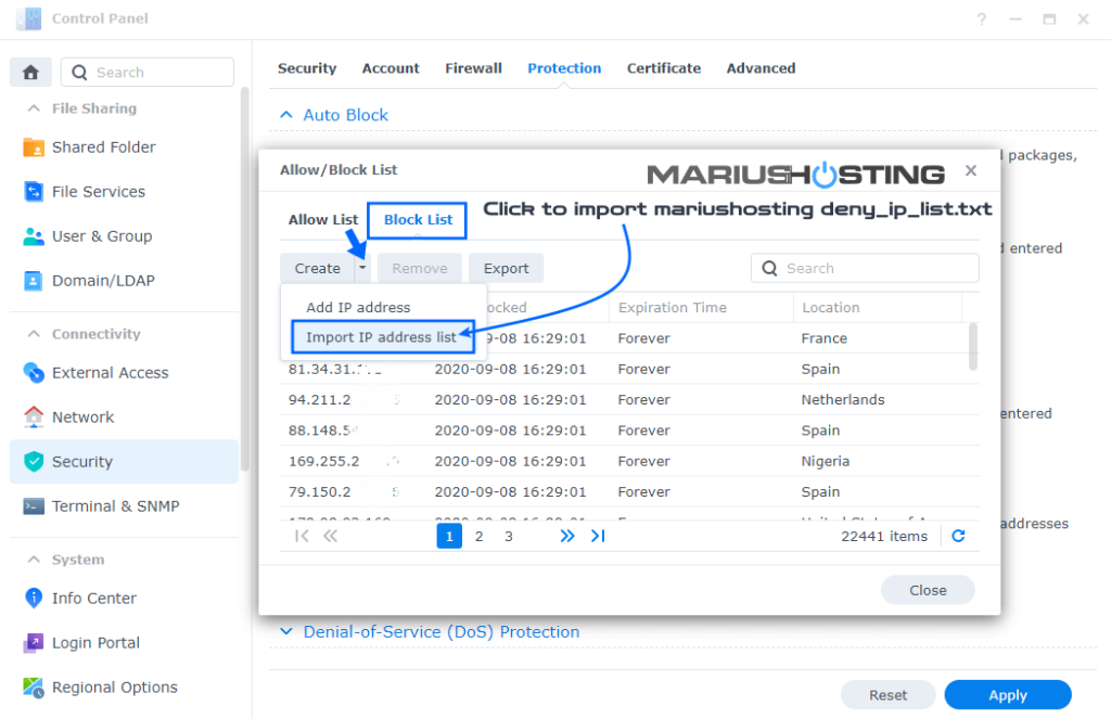 IP Block List – Marius Hosting