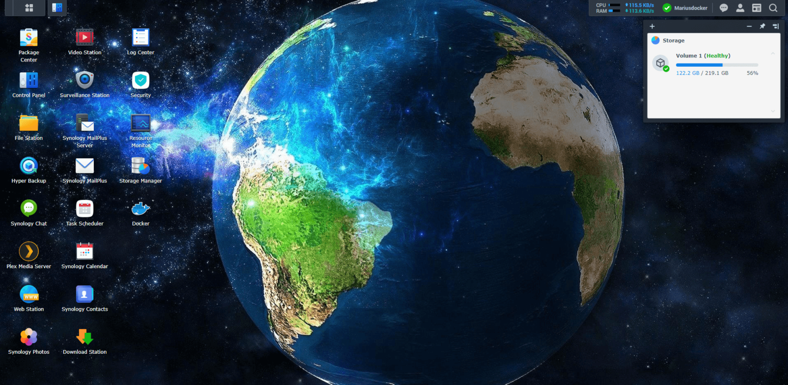 Synology: Earth Wallpapers For DSM 7 – Marius Hosting