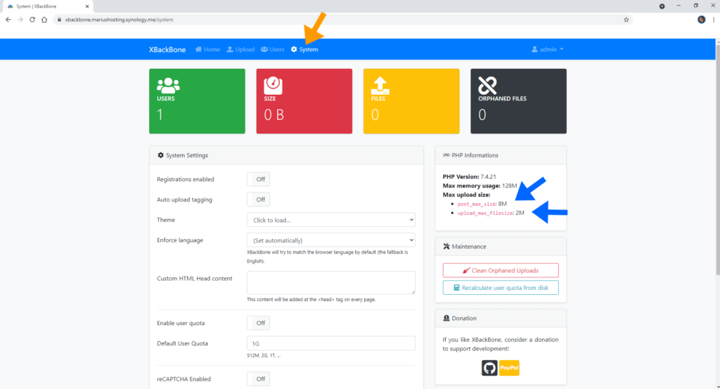 How to Install XBackBone on Your Synology NAS – Marius Hosting