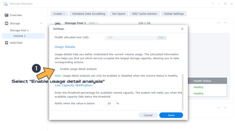 Synology: How to See Full Volume Usage Details – Marius Hosting