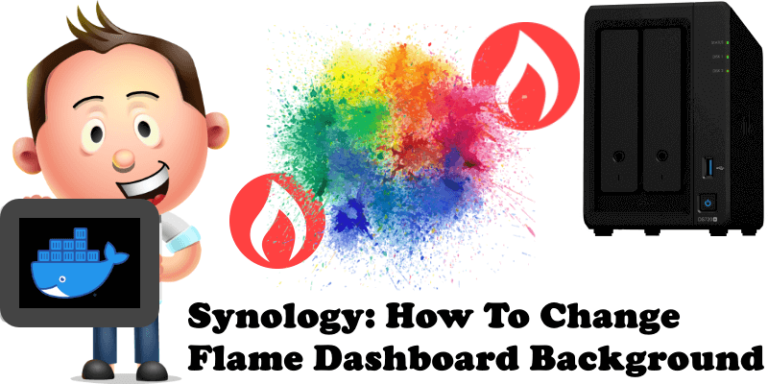 Synology: How To Change Flame Dashboard Background – Marius Hosting