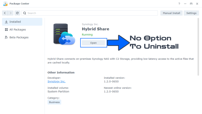 Synology: How to Delete Hybrid Share – Marius Hosting