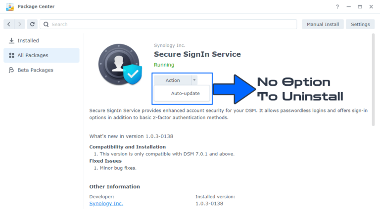 Synology: How to Delete Secure SignIn Service – Marius Hosting