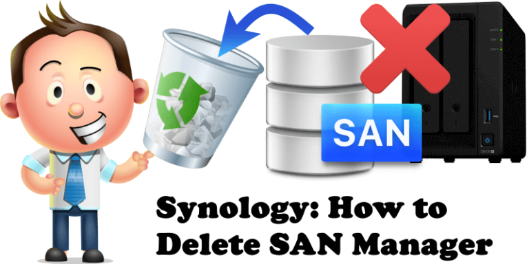 Synology: How to Delete SAN Manager – Marius Hosting