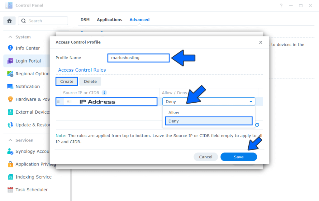 Synology: How to Add Access Control Profile on Your NAS – Marius Hosting