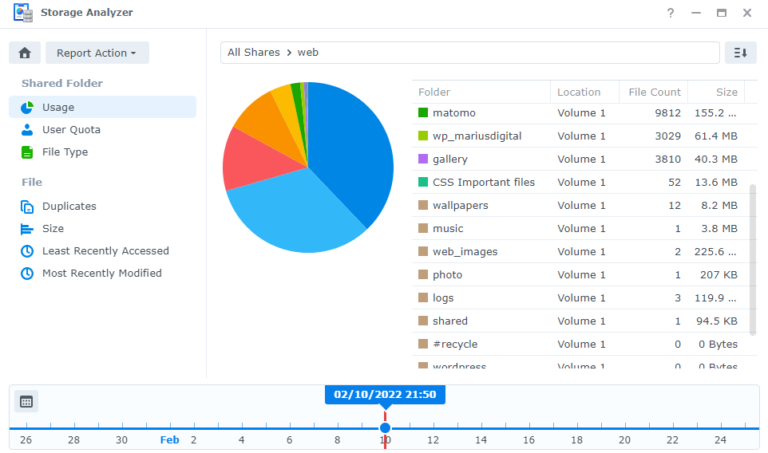 Synology: How to Set Up Storage Analyzer – Marius Hosting