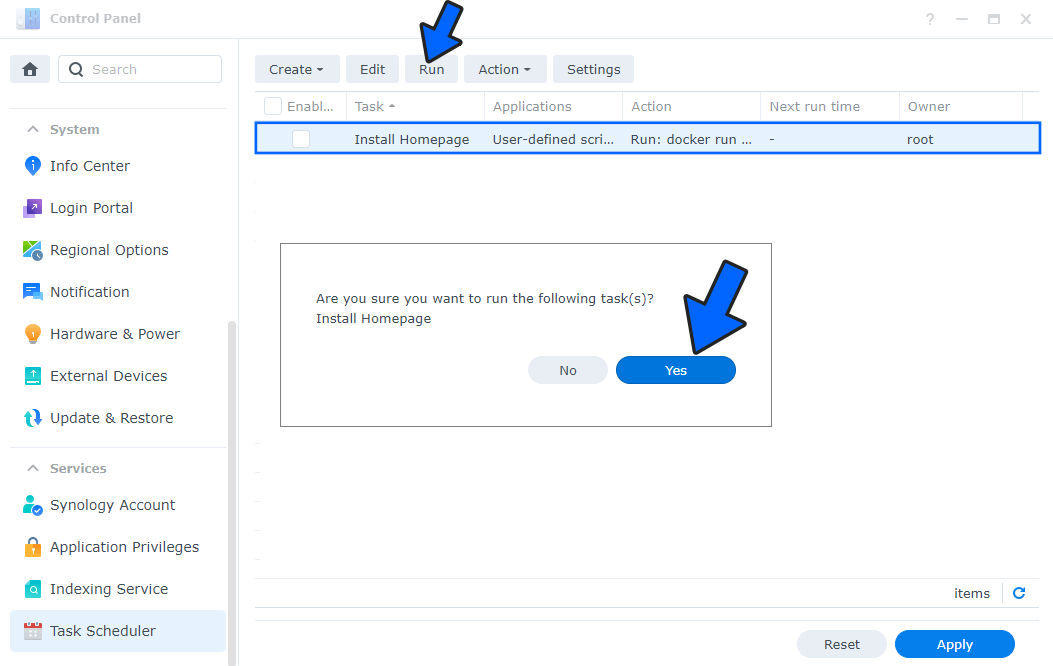 How to Install Homepage on Your Synology NAS – Marius Hosting