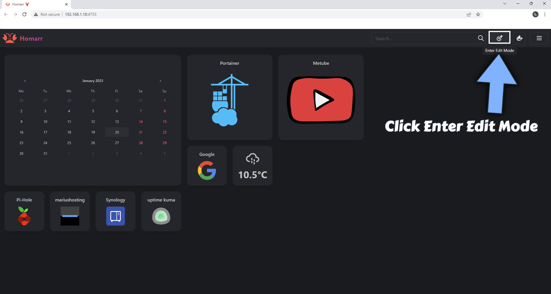 Synology How To Add Dash Monitors To Homarr Dashboard Marius Hosting