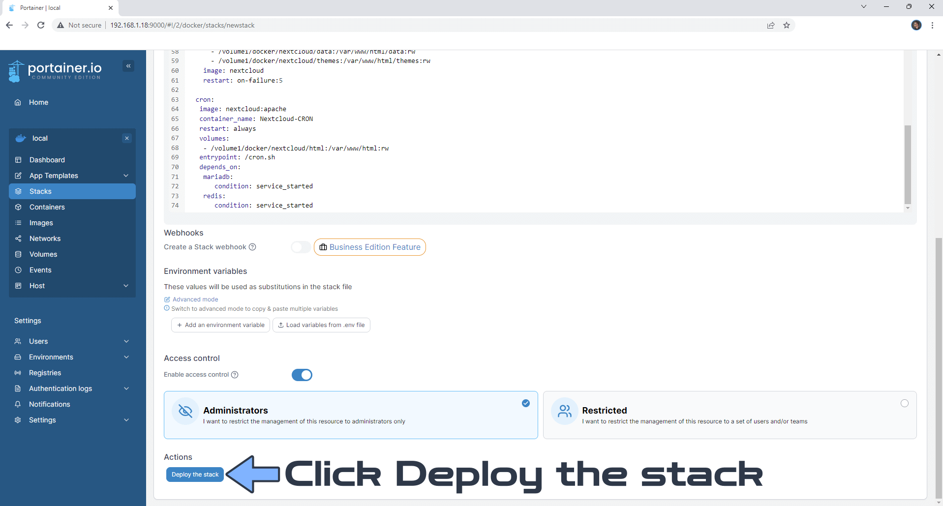 Synology: How to Install Nextcloud Using Docker – Marius Hosting