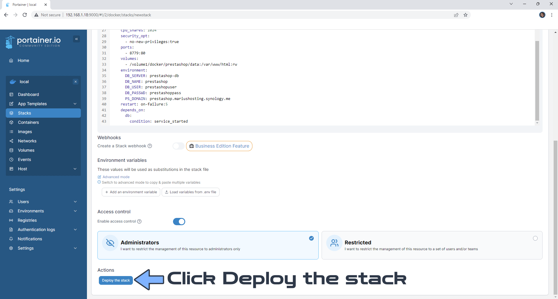 How to Install PrestaShop on Your Synology NAS – Marius Hosting