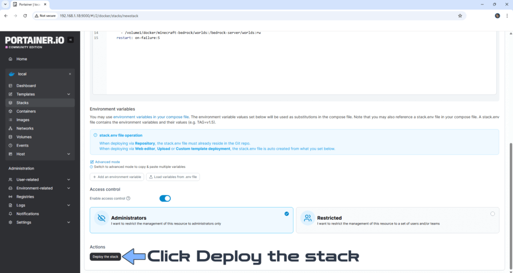 How to Install Minecraft Bedrock on Your Synology NAS – Marius Hosting