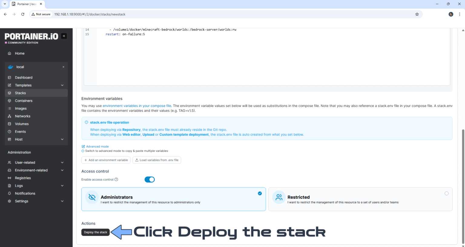 How to Install Minecraft Bedrock on Your Synology NAS – Marius Hosting